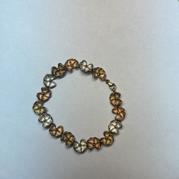 Sigal | Jewelry | Vintage 925 Davis Sigal Multicolor Flower Bracelet 8 ...